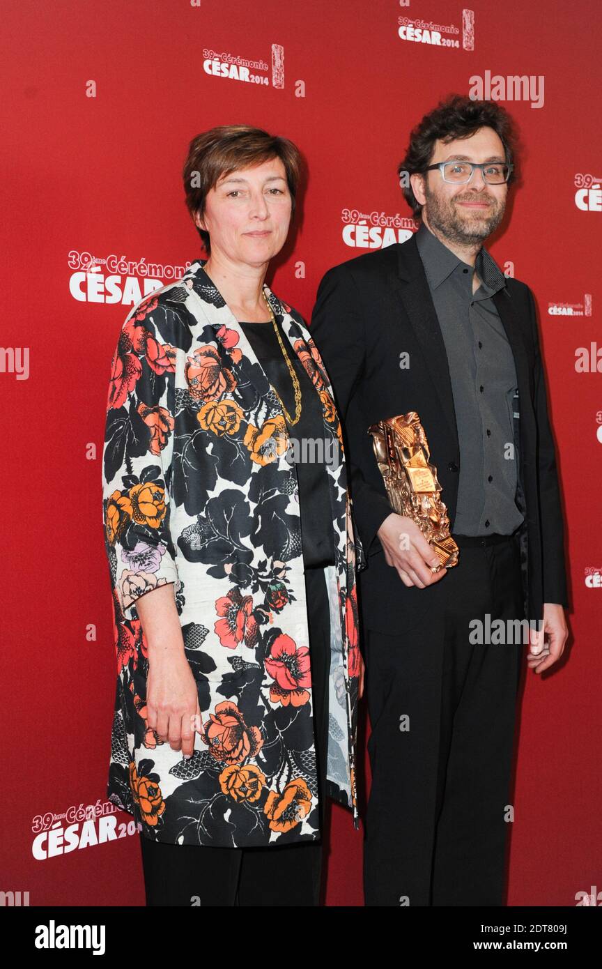 Valerie Schermann and Christophe Jankovik at the photocall during the 39th annual Cesar Film ...