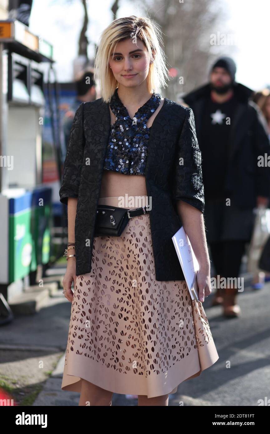 Anne-Catherine Frey arriving for Dior Autumn/Winter 2014-2015 Ready-to ...