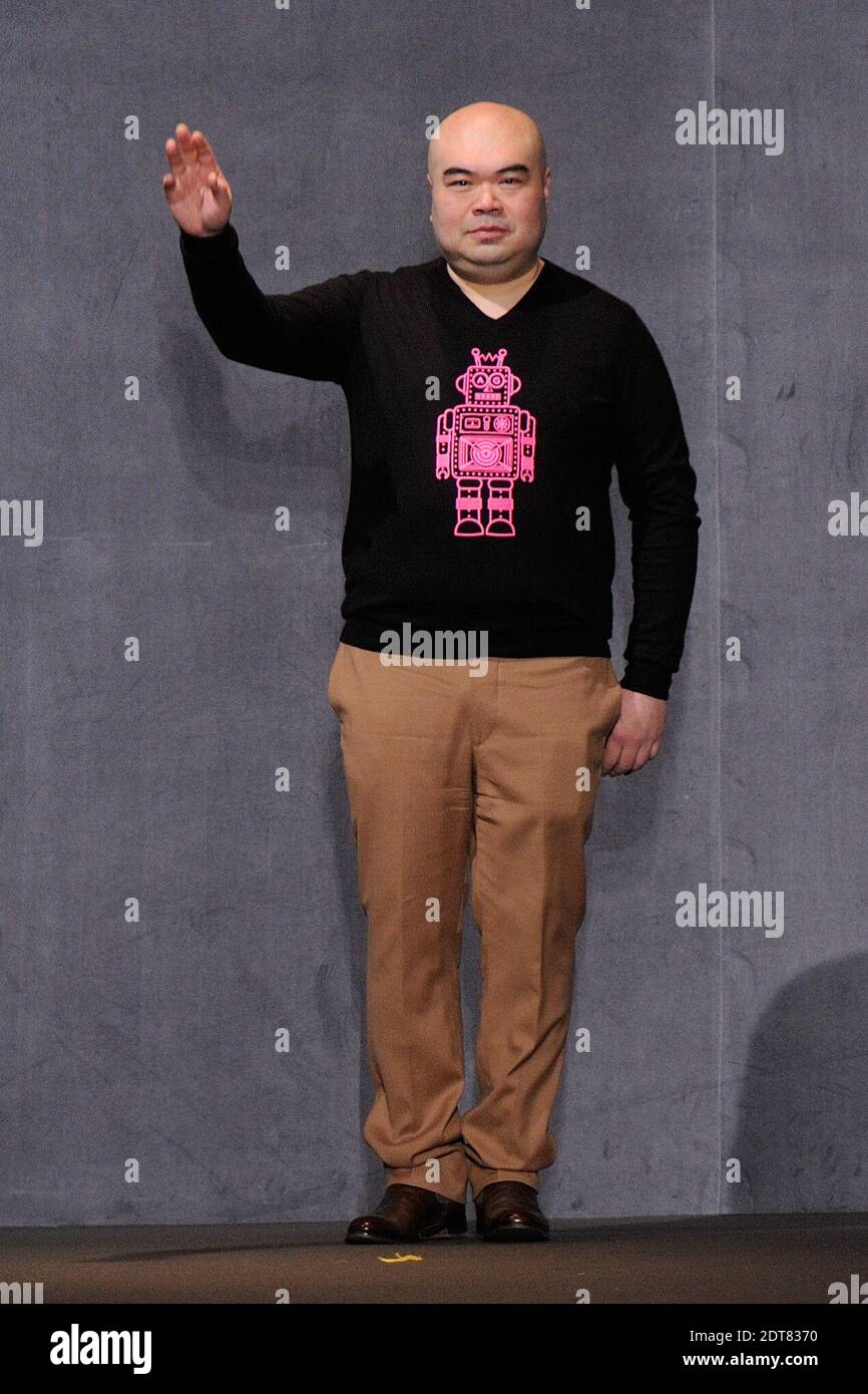 Designer Andrew Gn makes an appearance after his Fall-Winter 2014/2015 ...