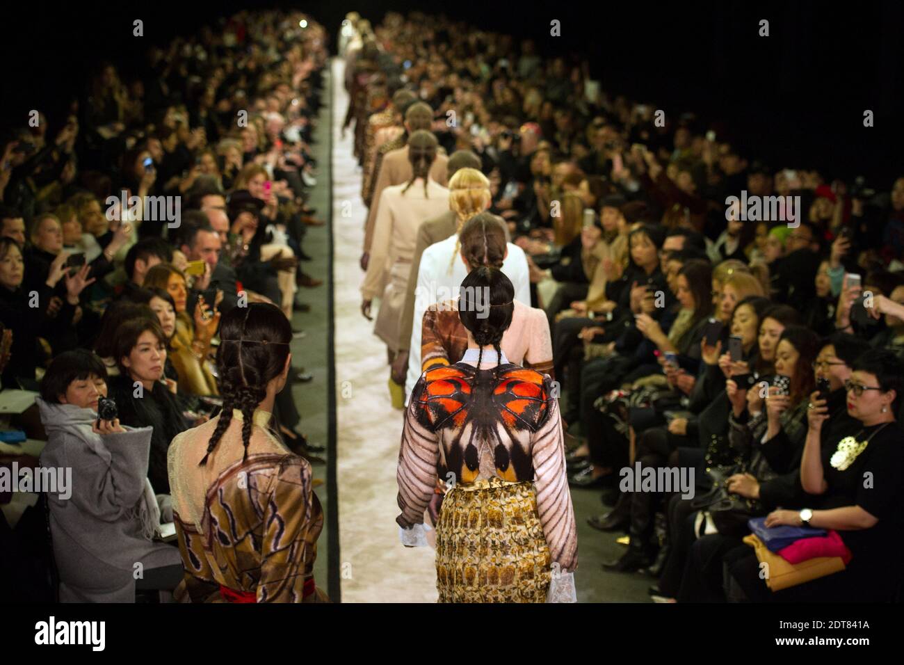 Models display creations for Givenchy Fall-Winter 2014/2015 Ready-To ...