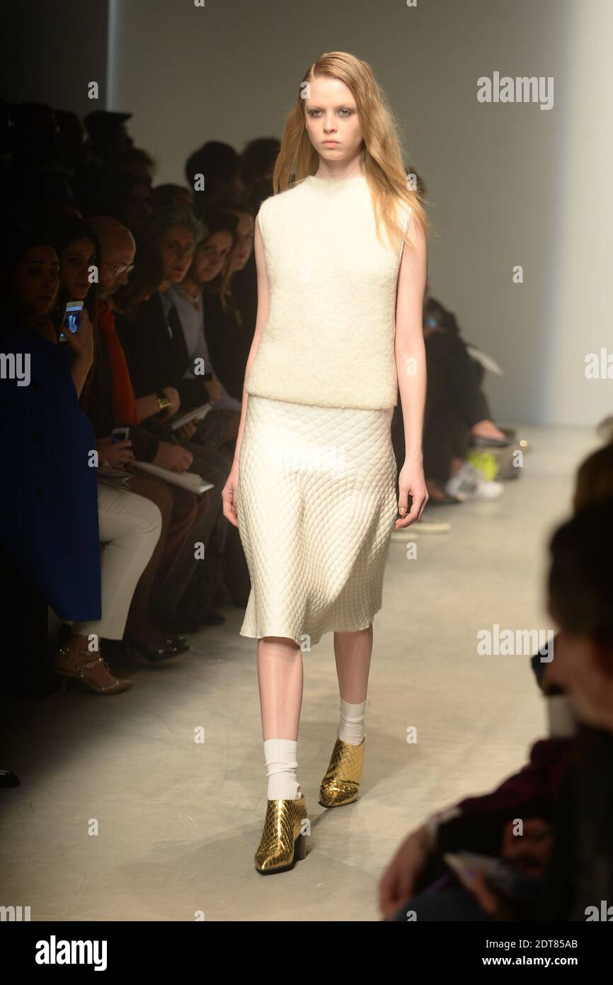 A model displays a creation by Lebanese designer Rabih Keyrouz for his ...