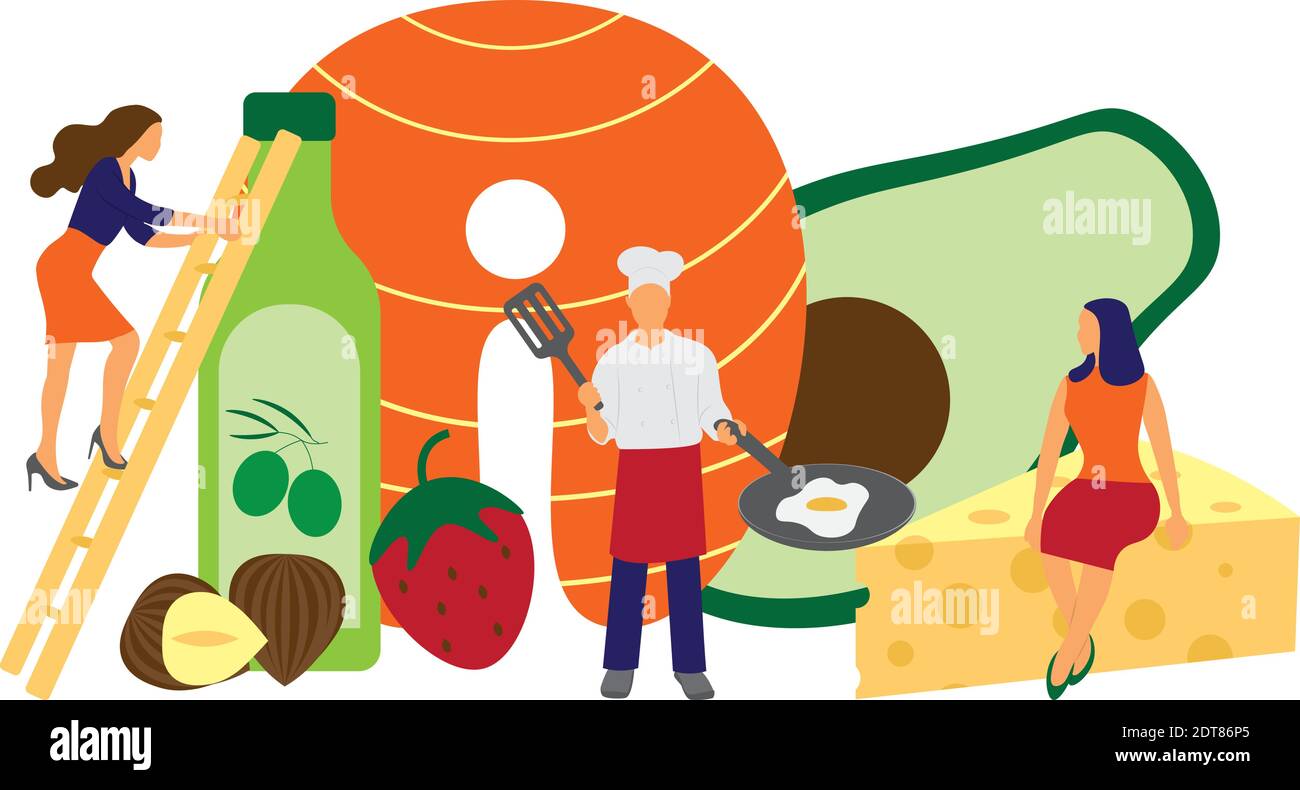 Ketogenic diet food Stock Vector Images - Alamy