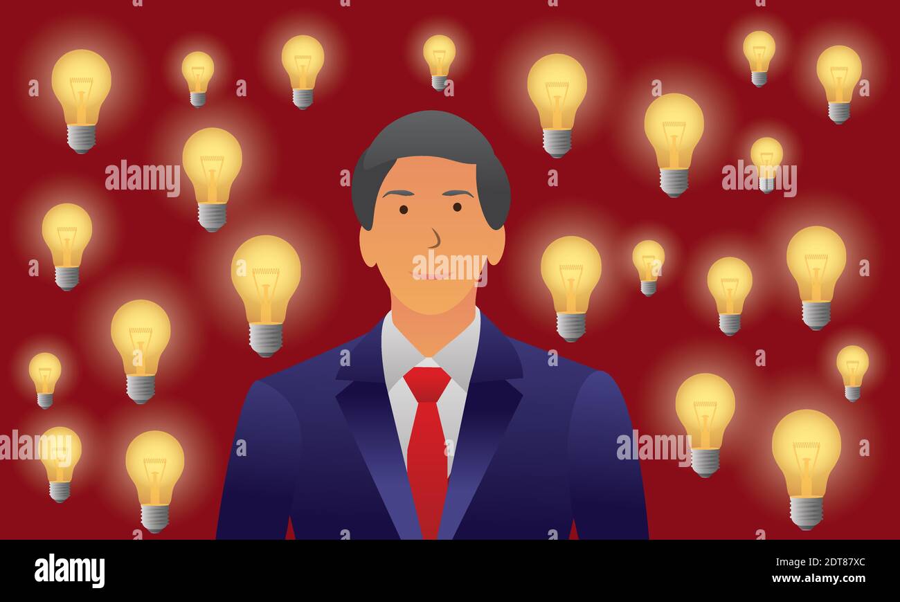 Entrepreneur man in suit Stock Vector Images - Alamy