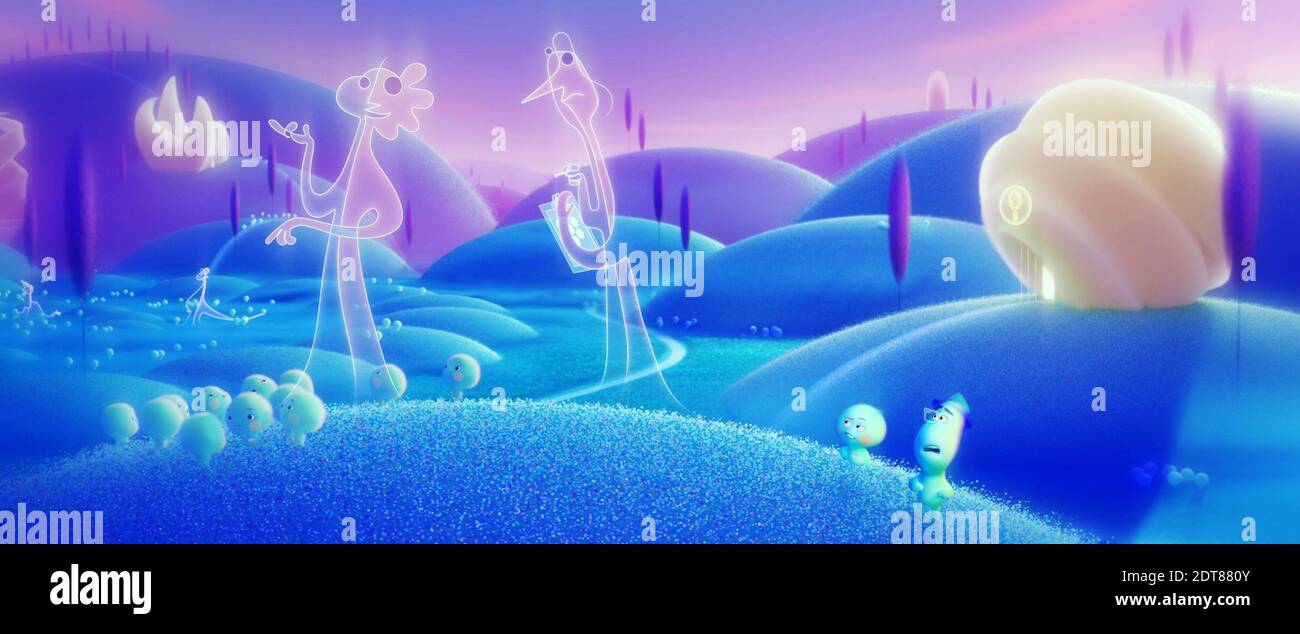 SOUL, bottom right: 22 (voice: Tina Fey), Joe Gardner (voice: Jamie ...