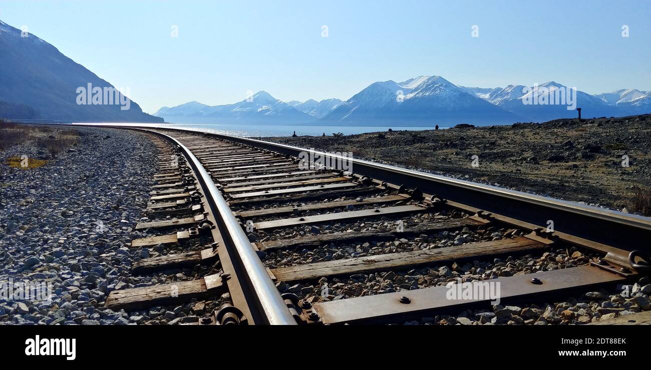 Alaska turnagain arm alaska railroad hi-res stock photography and ...