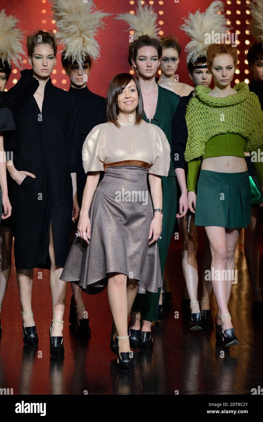 Designer Fatima Lopes makes an appearance after her Fall-Winter 2014 ...