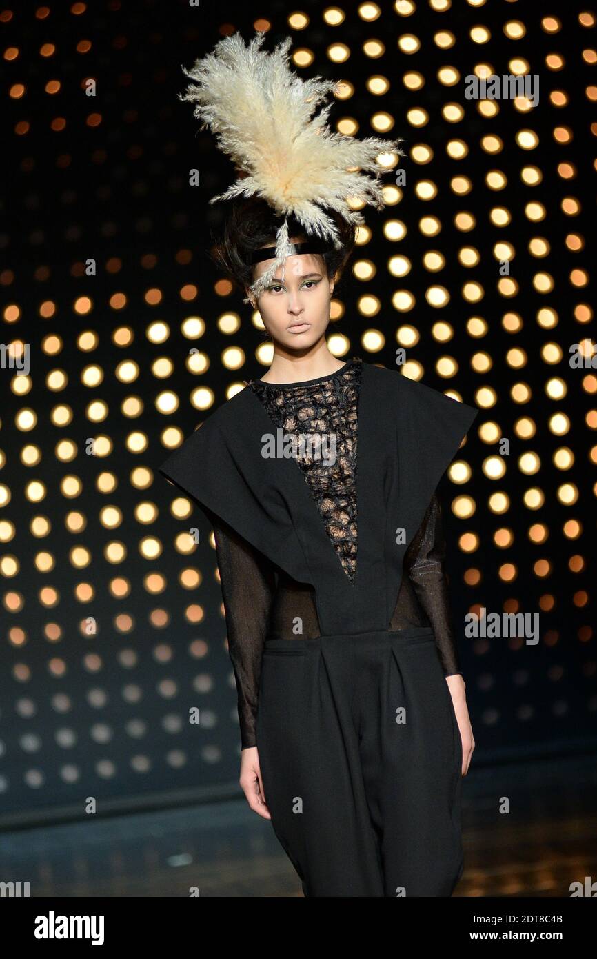 A model displays a creation by designer Fatima Lopes for her Fall ...