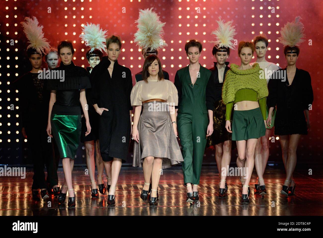 Designer Fatima Lopes makes an appearance after her Fall-Winter 2014 ...