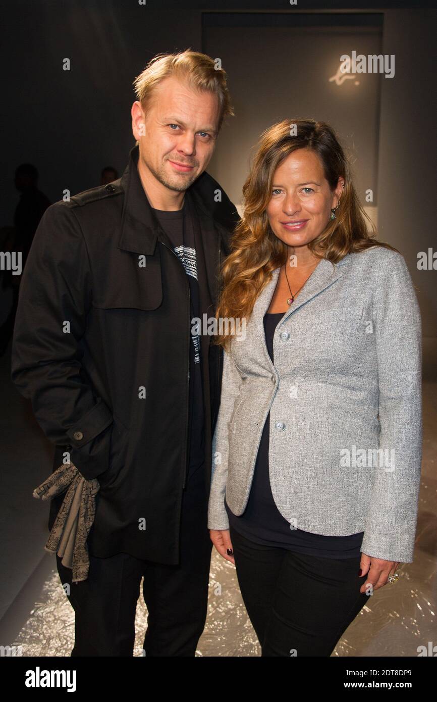 Jade Jagger and her husband Adrian Fillary attending Agnes B's Fall ...