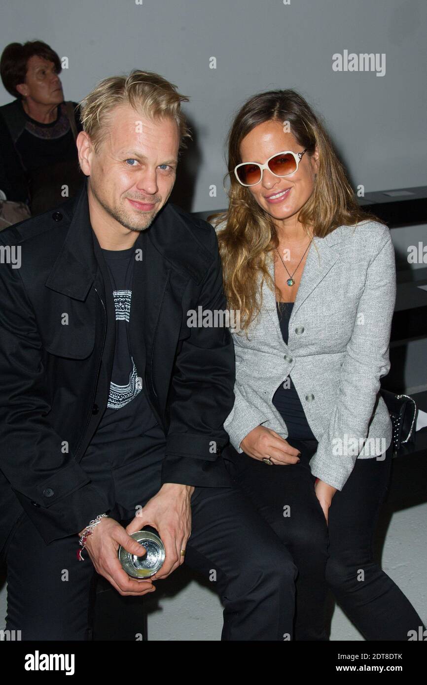 Jade Jagger and her husband Adrian Fillary attending Agnes B's Fall ...