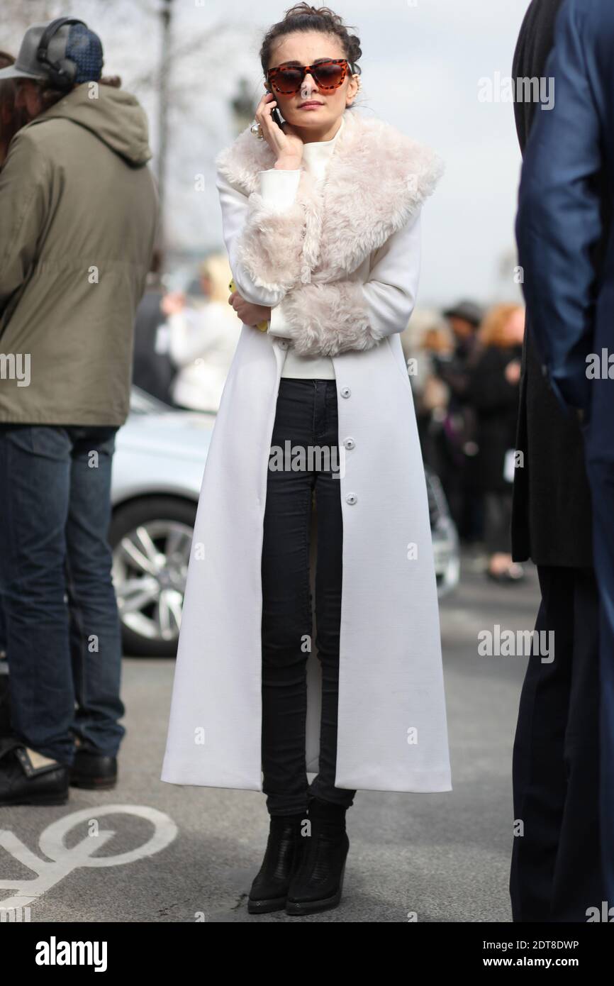 Natalia Alaverdian arriving for Chanel Autumn/Winter 2014-2015 Ready-to ...