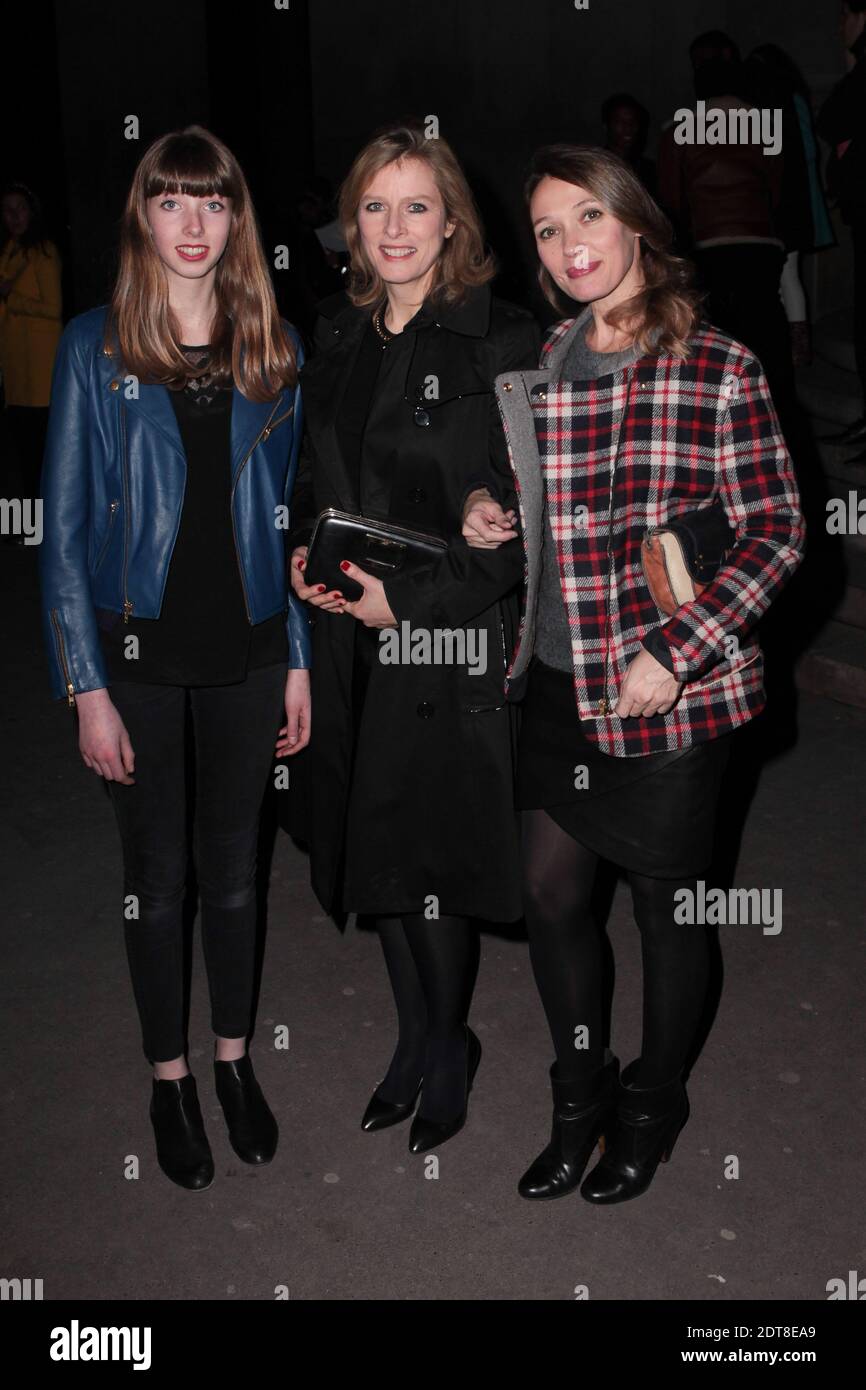 Karin Viard, her daughter and Anne Marivin attending Paul & Joe's Fall ...