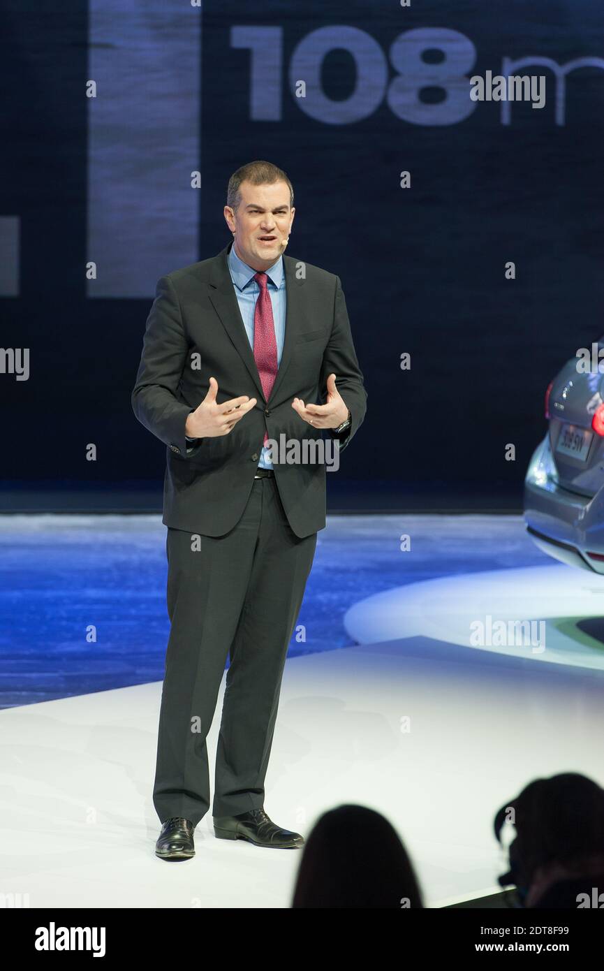Maxime Picat CEO Peugeot pictured during the 83rd International Geneva ...