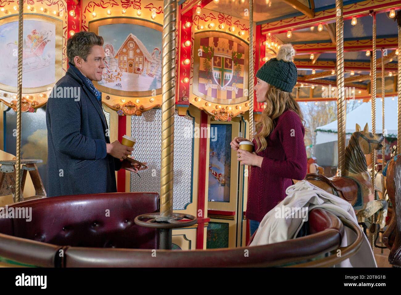 A CHRISTMAS CAROUSEL, from left: Neal Bledsoe, Rachel Boston, Neal ...