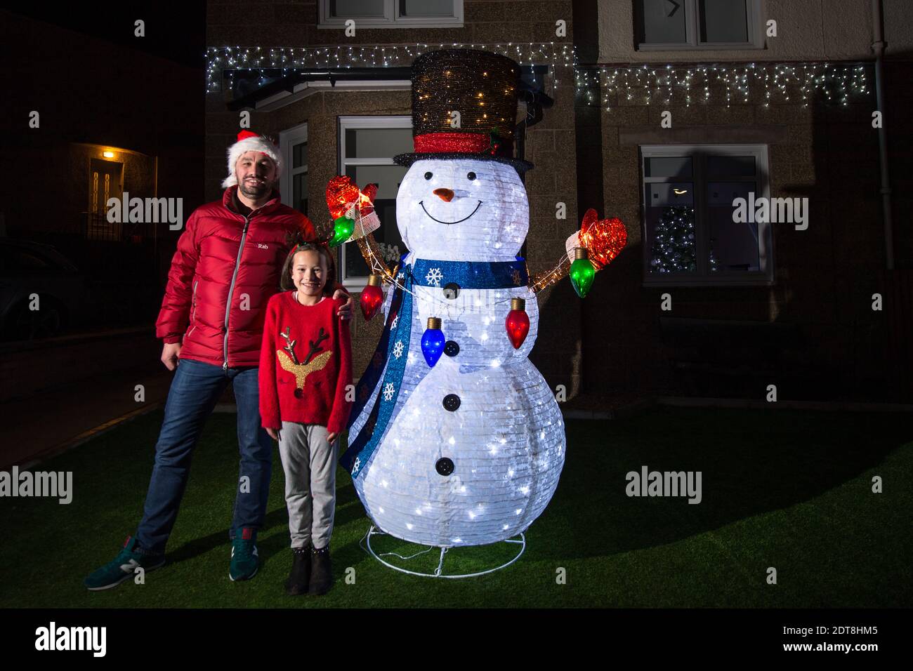 Glasgow, Scotland, UK. 21st Dec, 2020. Pictured: Giant Snowman. The ...