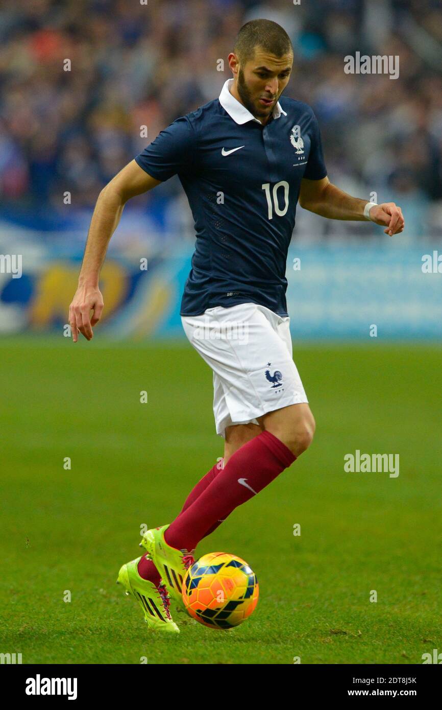 France's Karim Benzema during the Friendly International Soccer match ...