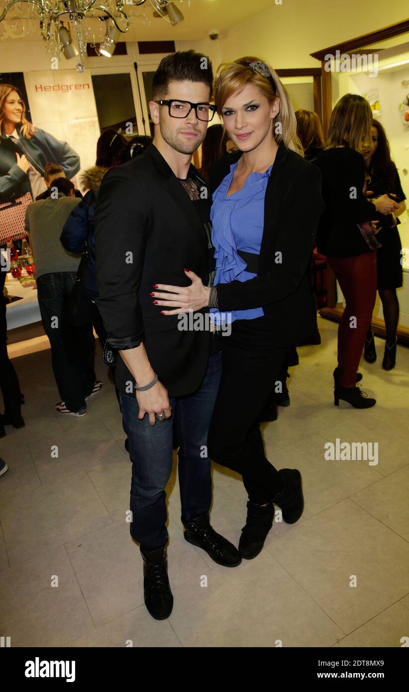 Caroline Boutier and her boyfriend Jeremy Baudoin attending Mituhe ...