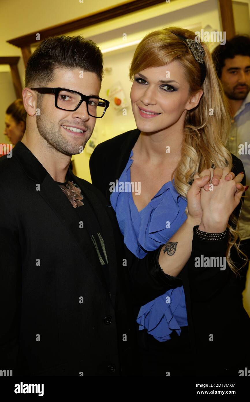 Caroline Boutier and her boyfriend Jeremy Baudoin attending Mituhe ...