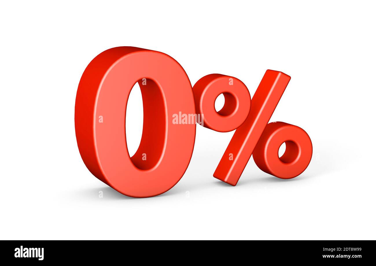 Red zero percent hi-res stock photography and images - Alamy