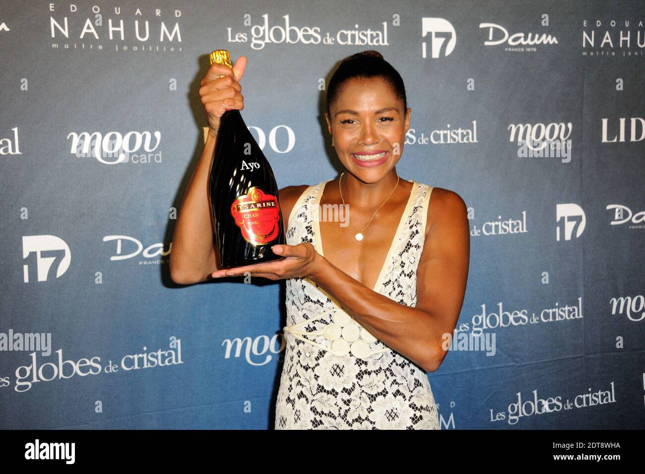 Ayo attending the 'Globes de Cristal 2014' at the Lido in Paris, France ...