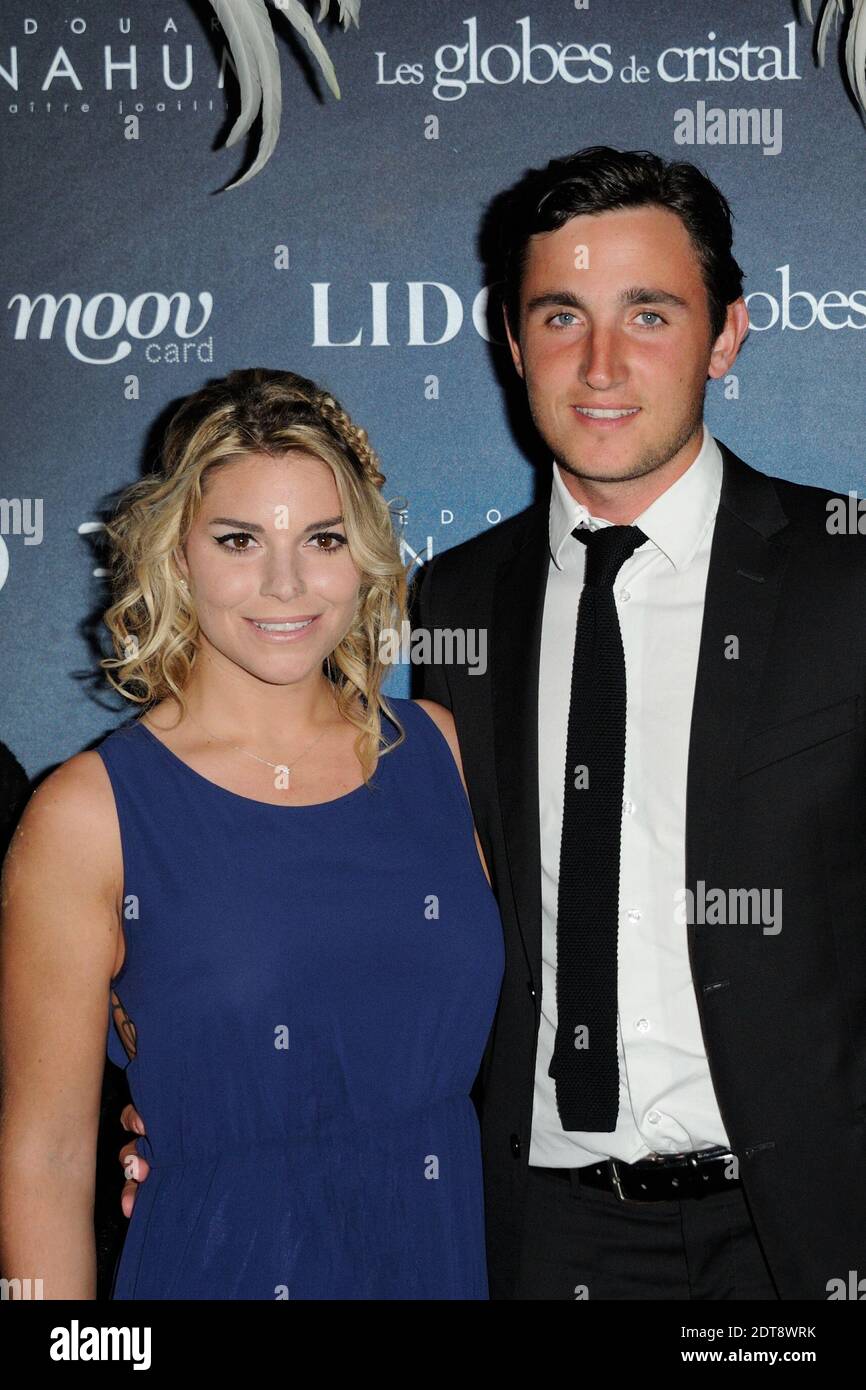 Sophie Tapie and her boyfriend Raphael Goehrs attending the 'Globes de ...