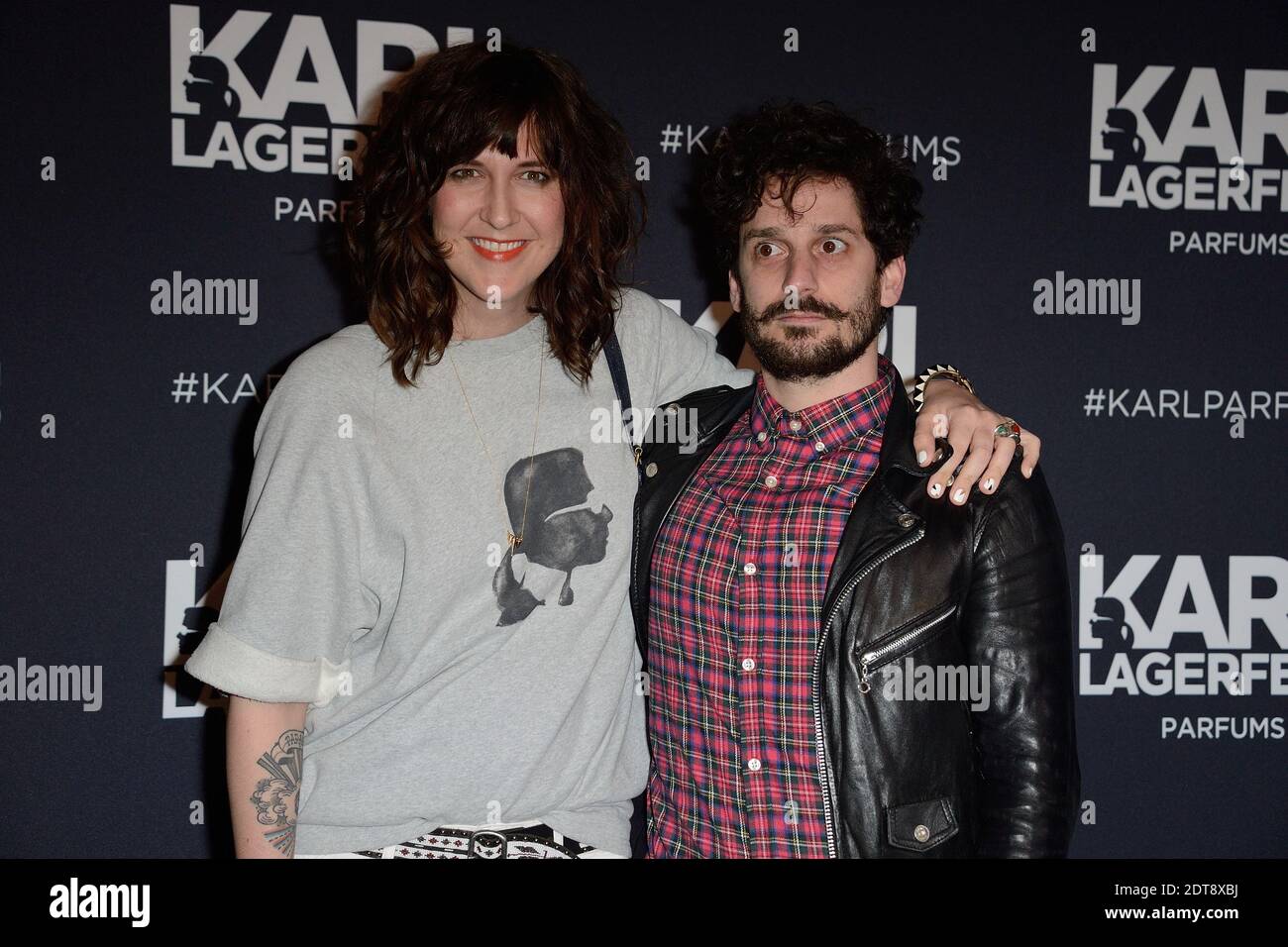 Daphne Burki and Gunther Love attending the Karl Lagerfeld New Perfume ...