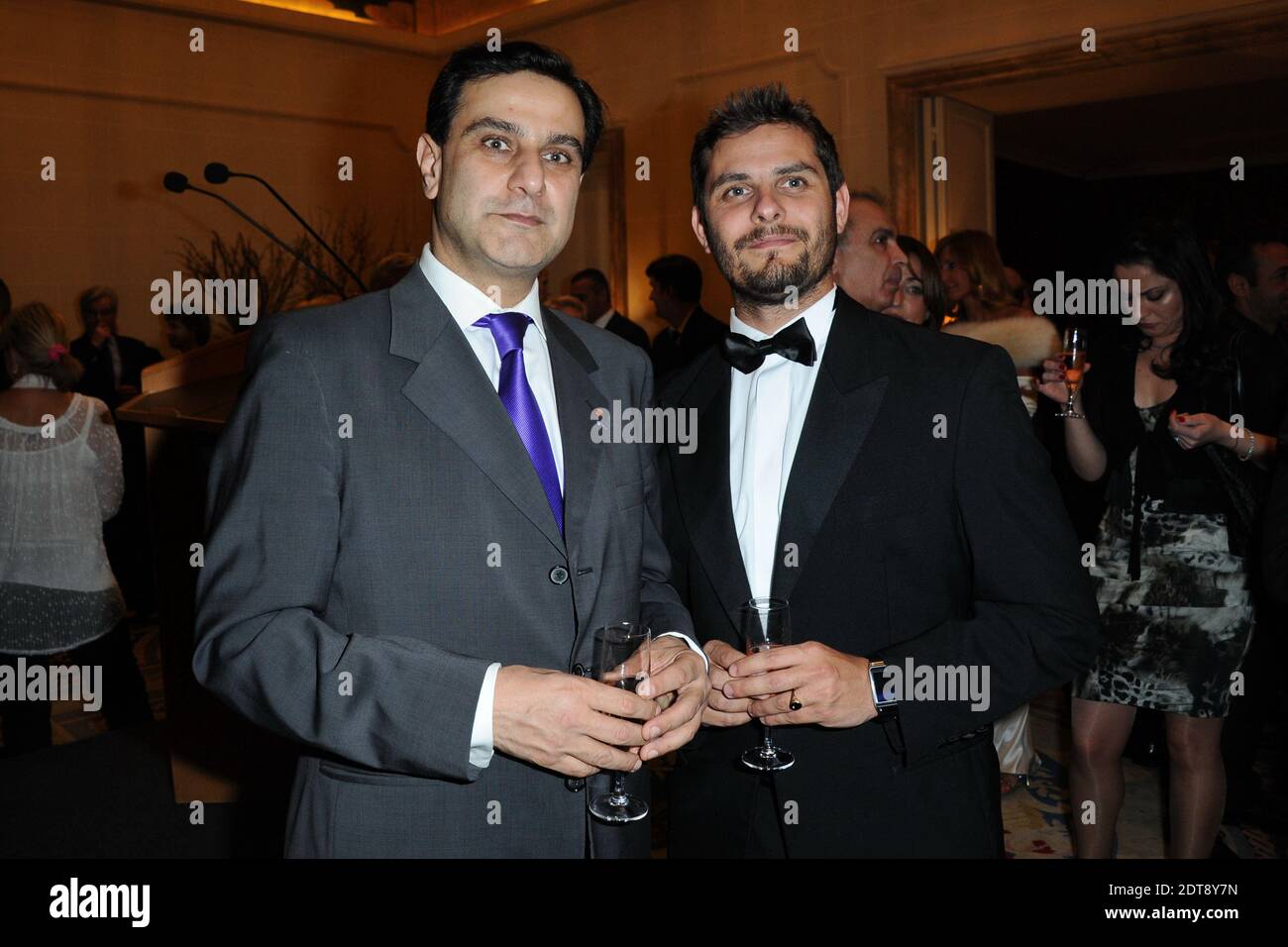 Maitre Elie Hatem and Mickael Dayan attending the fundraiser for the ...