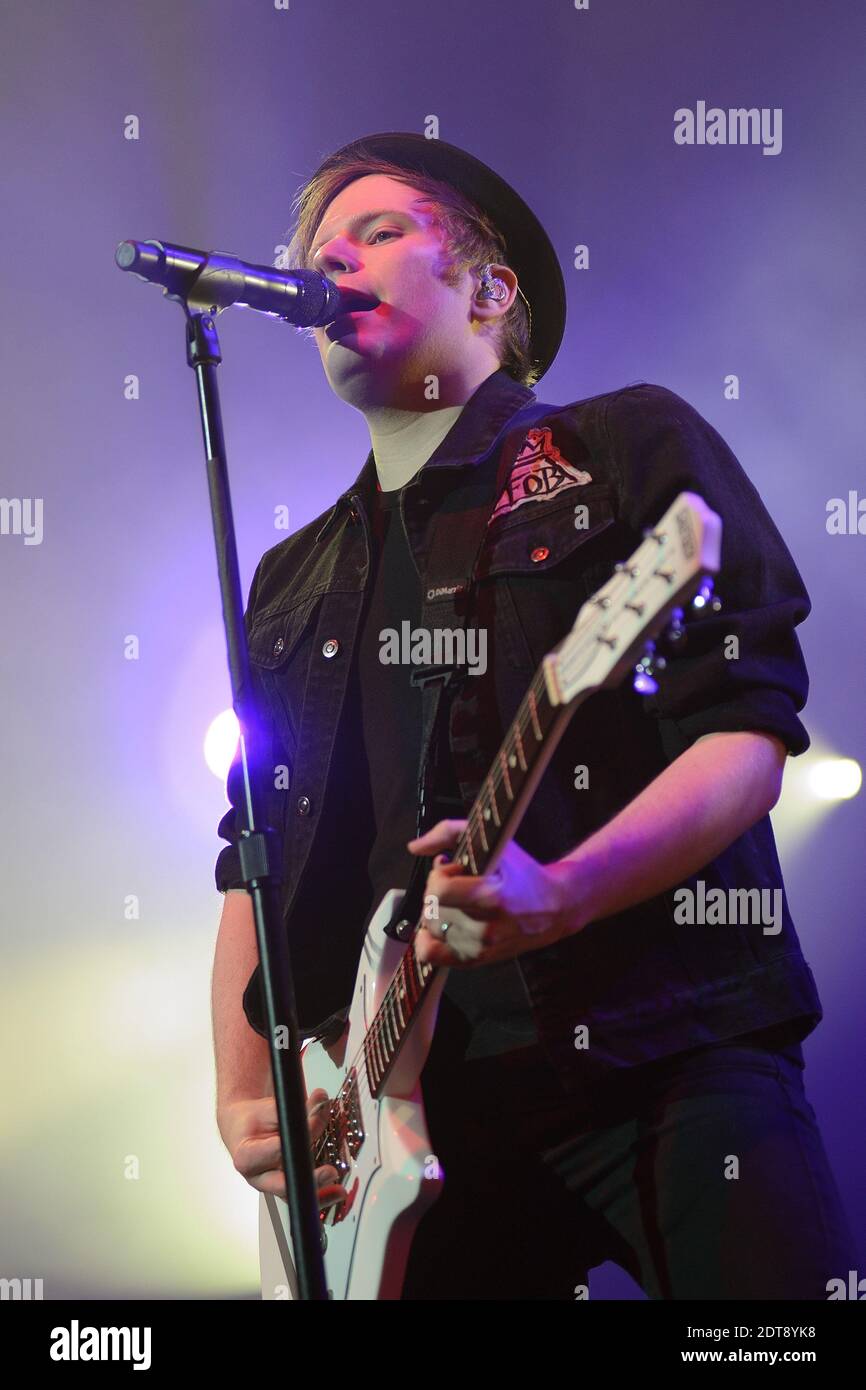 Fall Out Boy (Patrick Stump) performs live at the Zenith concert hall ...