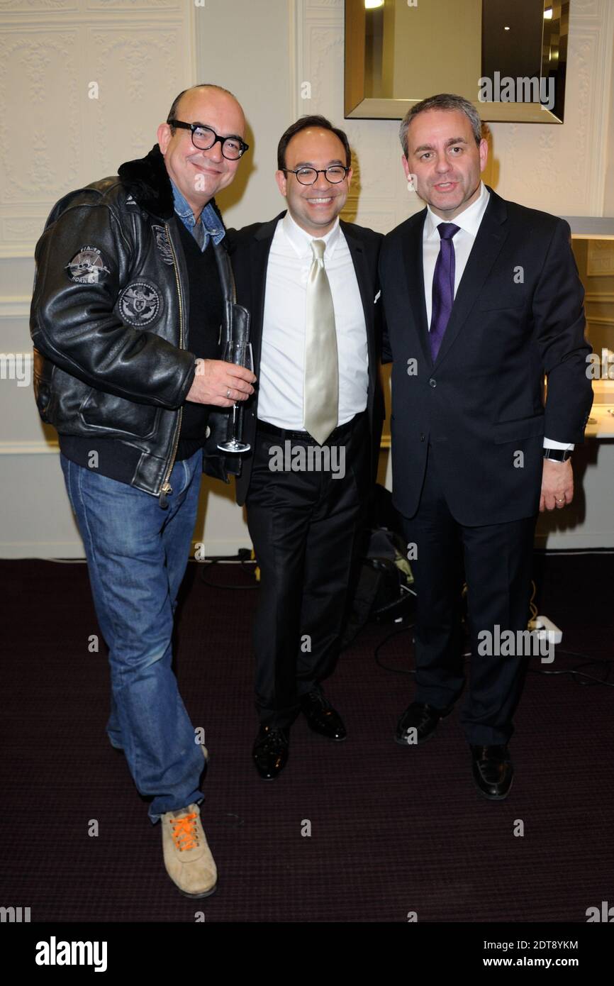 Xavier Bertrand, Karl Zéro, Frank Melloul attending I24 News launch ...