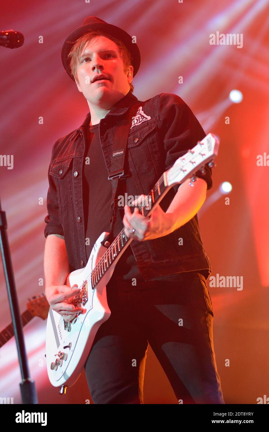 Fall Out Boy (Patrick Stump) performs live at the Zenith concert hall ...