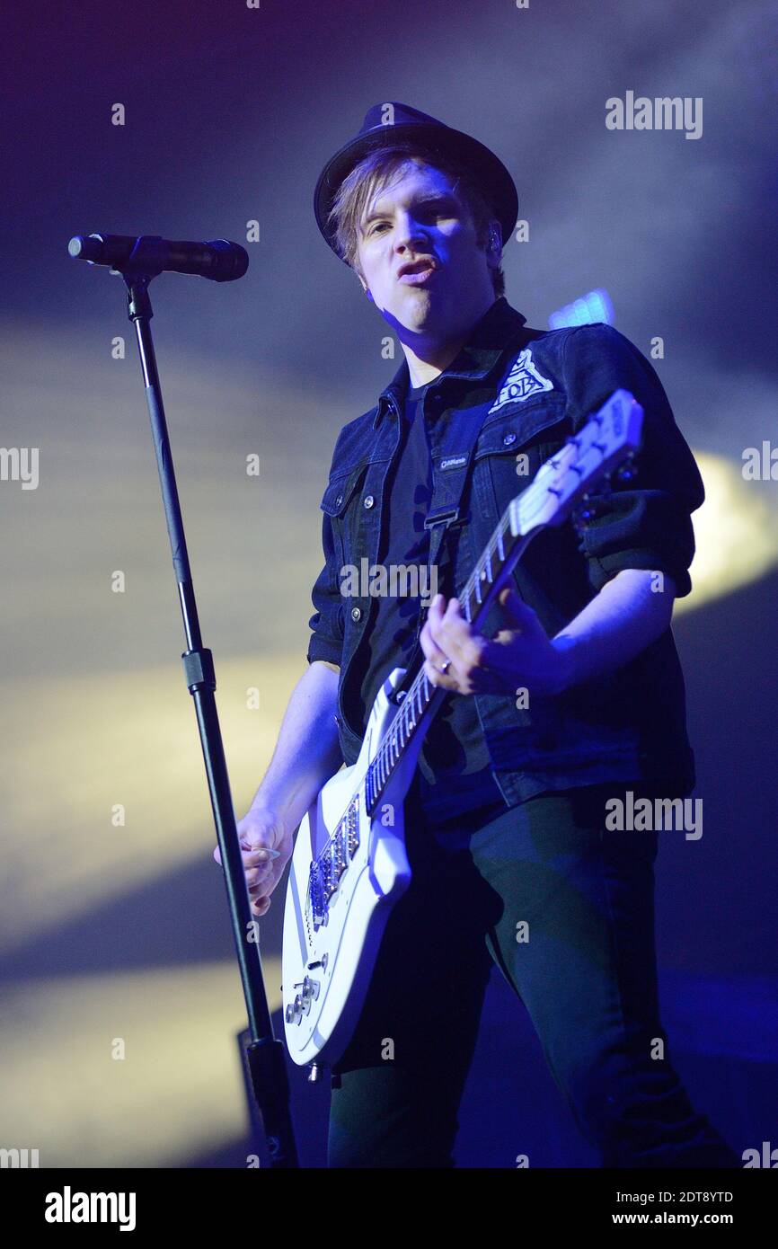 Fall Out Boy (Patrick Stump) performs live at the Zenith concert hall ...