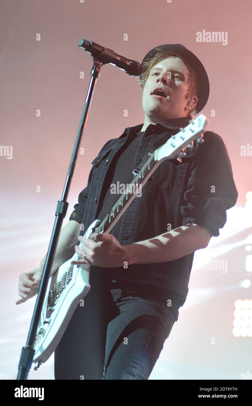 Fall Out Boy (Patrick Stump) performs live at the Zenith concert hall ...