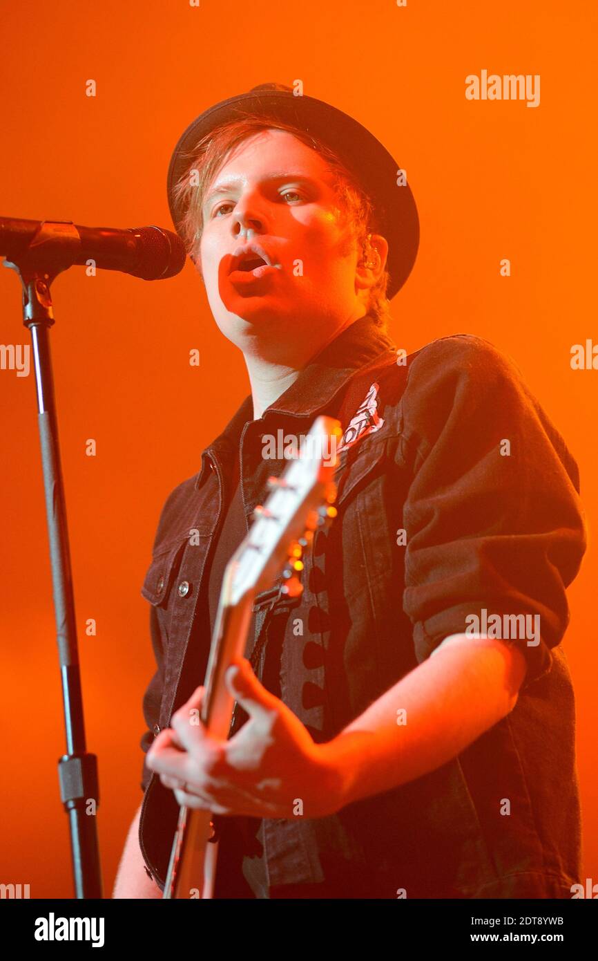 Fall Out Boy (Patrick Stump) performs live at the Zenith concert hall ...