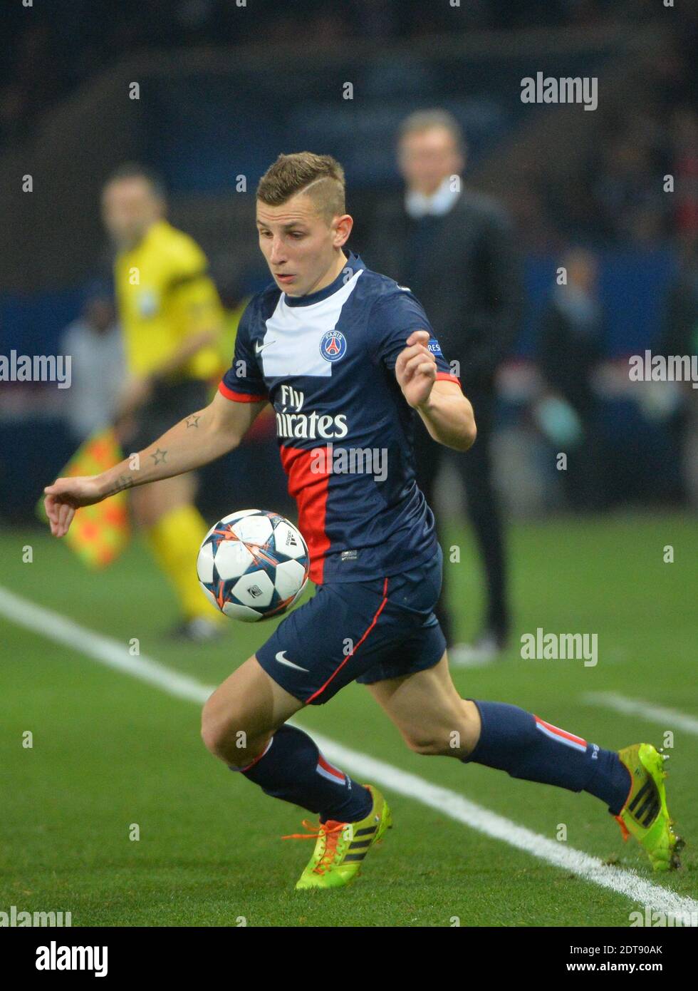 PSG's Lucas Digne during the UEFA Champions League last 16 second-leg ...