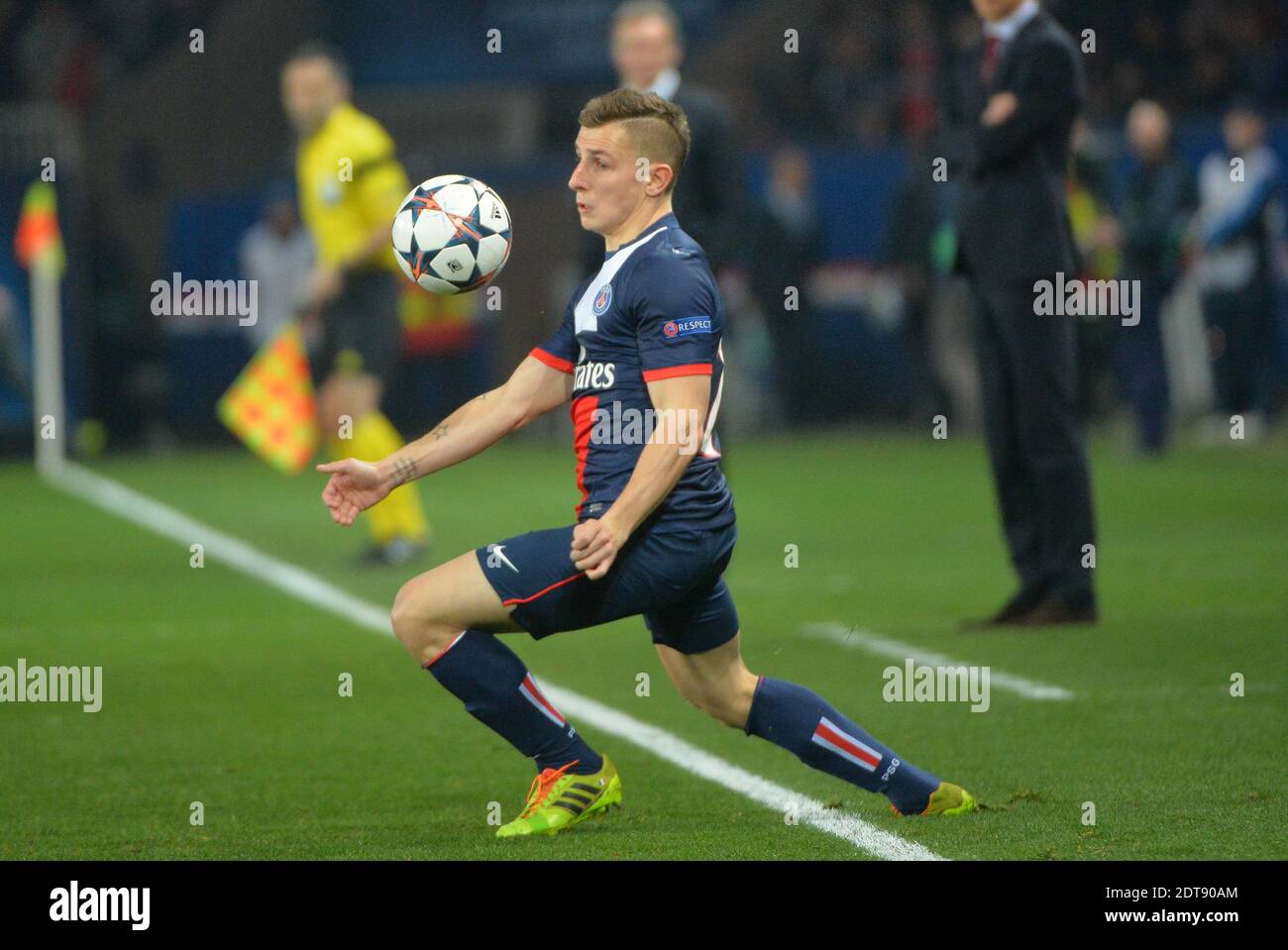 PSG's Lucas Digne during the UEFA Champions League last 16 second-leg ...