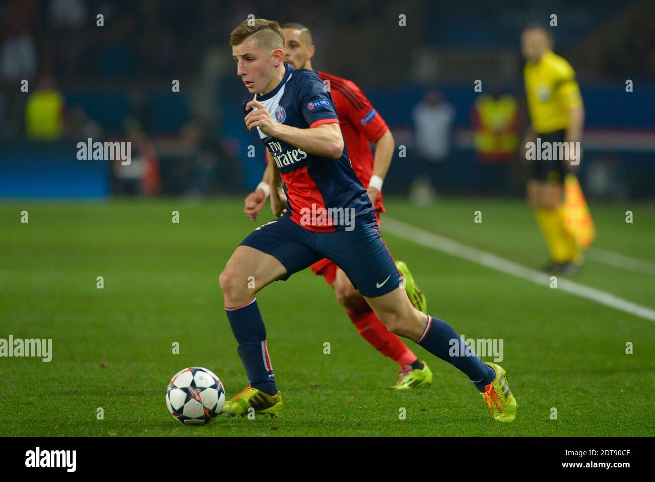 PSG's Lucas Digne during the UEFA Champions League 16 second leg soccer ...