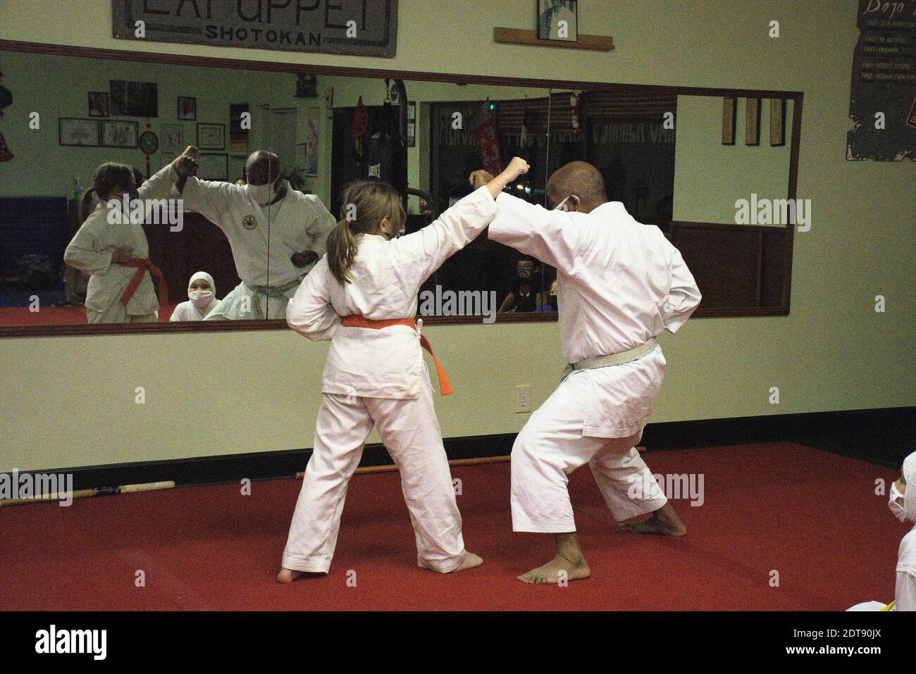 This action photo is of my daughter in her Karate class. Karate is a ...