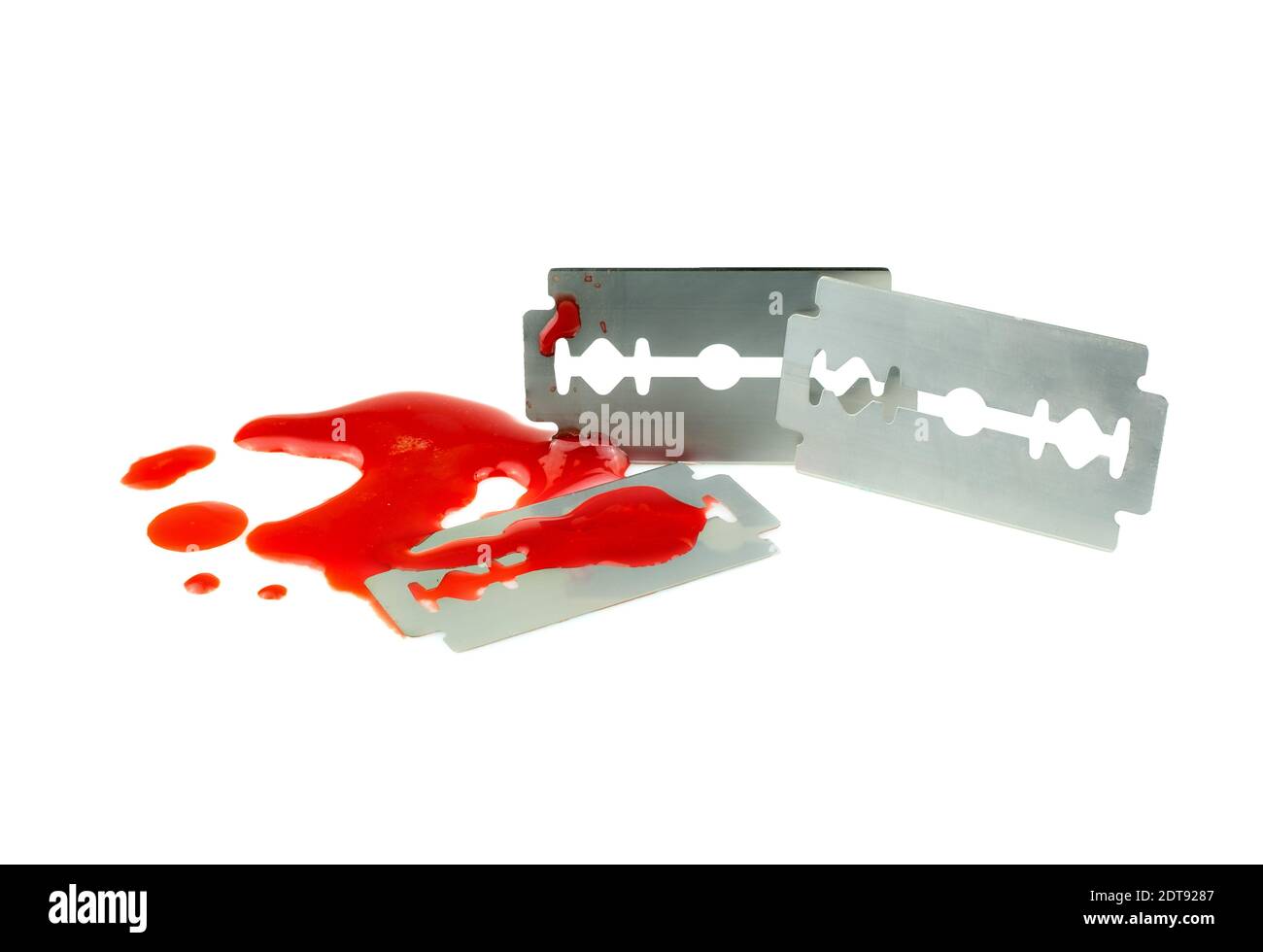 Razor Blade And Blood High Resolution Stock Photography and Images - Alamy