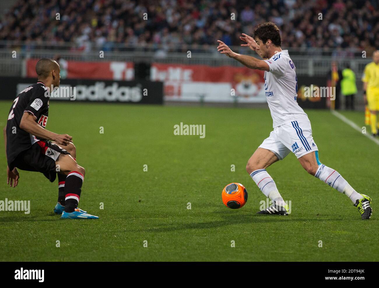 OL' s Yoann Gourcuff during the French First League soccer match ...