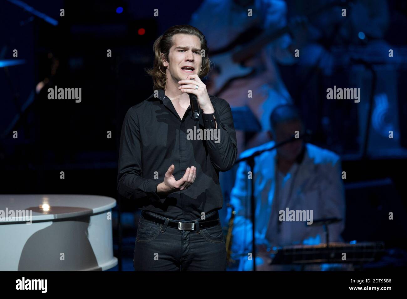 French opera singer and tenor Amaury Vassili performs at Palais des ...