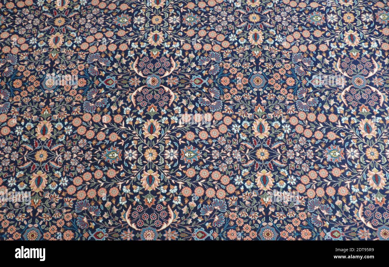 Fine Turkish Hereke carpet in a showroom in Cappadocia, Turkey Stock ...