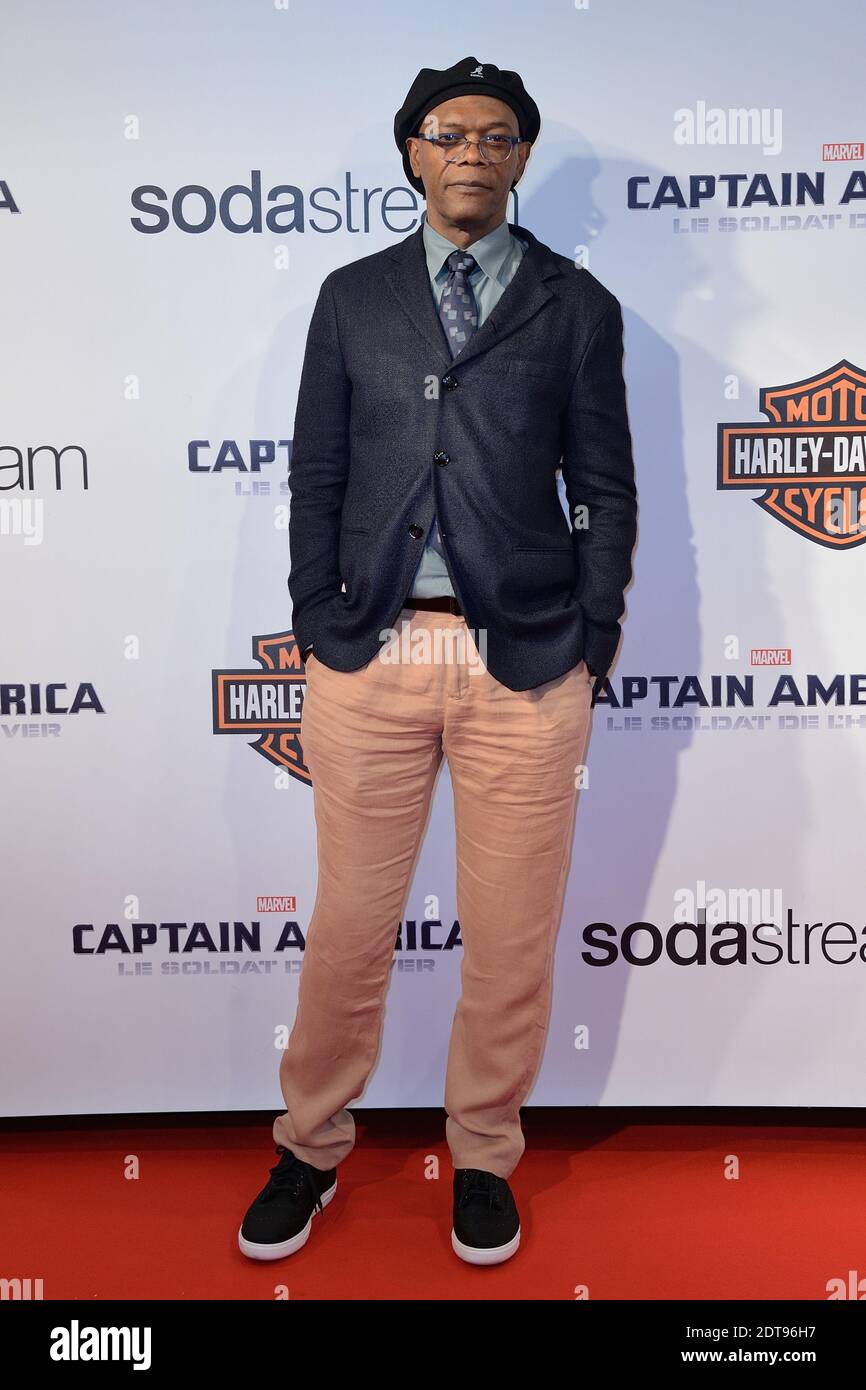 Samuel L. Jackson attending the premiere of 'Captain America The Winter ...