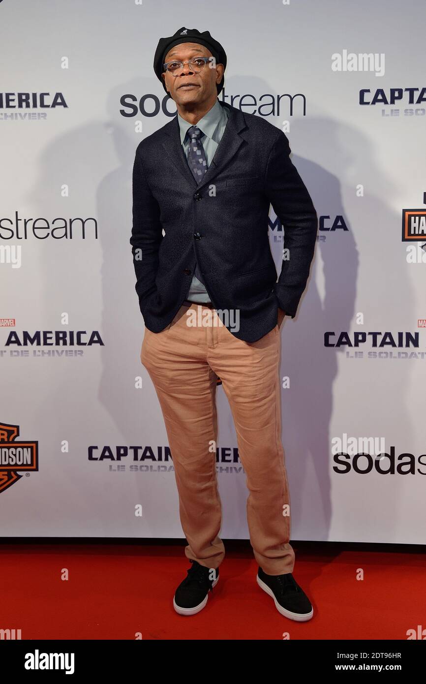 Samuel L. Jackson attending the premiere of 'Captain America The Winter ...