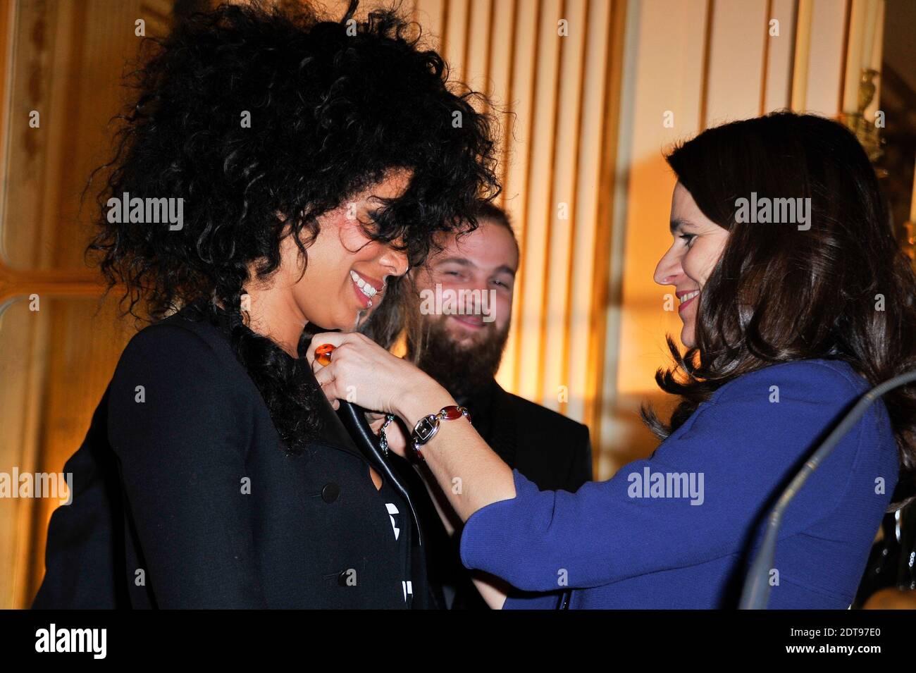 Sofia Samaha with Shaka Ponk a band of electro-rock French are ...