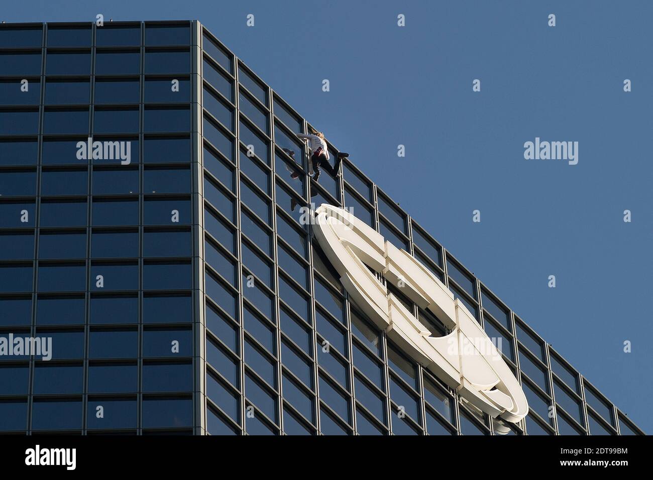 French urban climber Alain Robert, aka 'The French Spider-Man' is seen ...