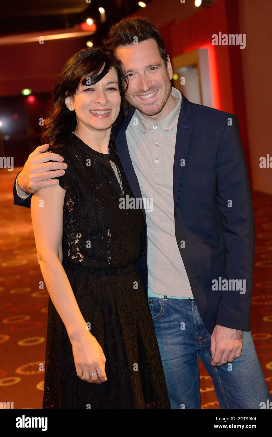 Maria Pitarresi and Jeremy Lorca pose before the screening of Le Vieux ...