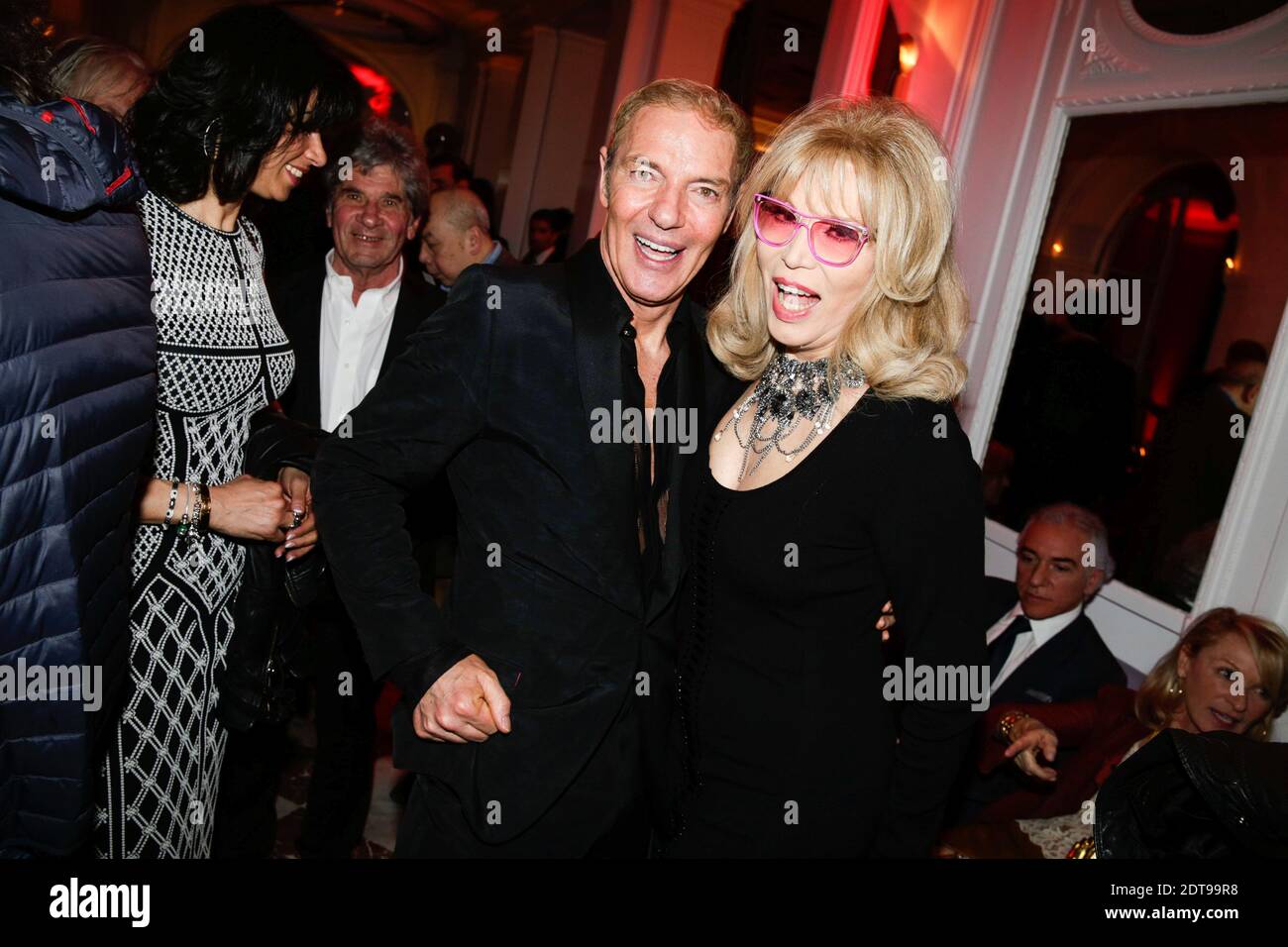 Tony Gomez and Amanda Lear attending the Hotel Vernet opening party in ...