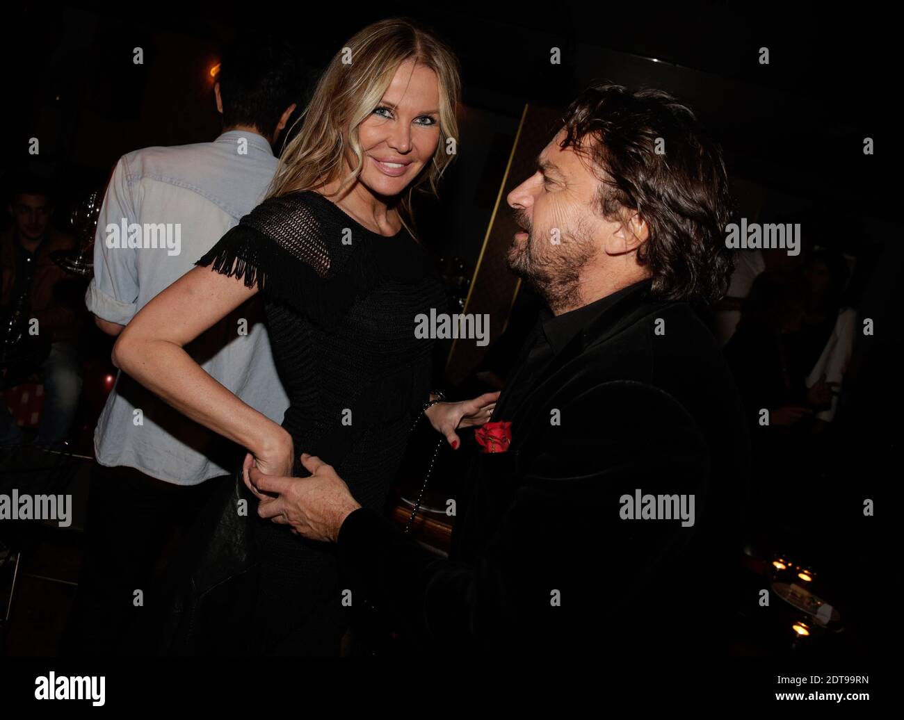 Henri Leconte and his wife Florentine attending a party to celebrate ...