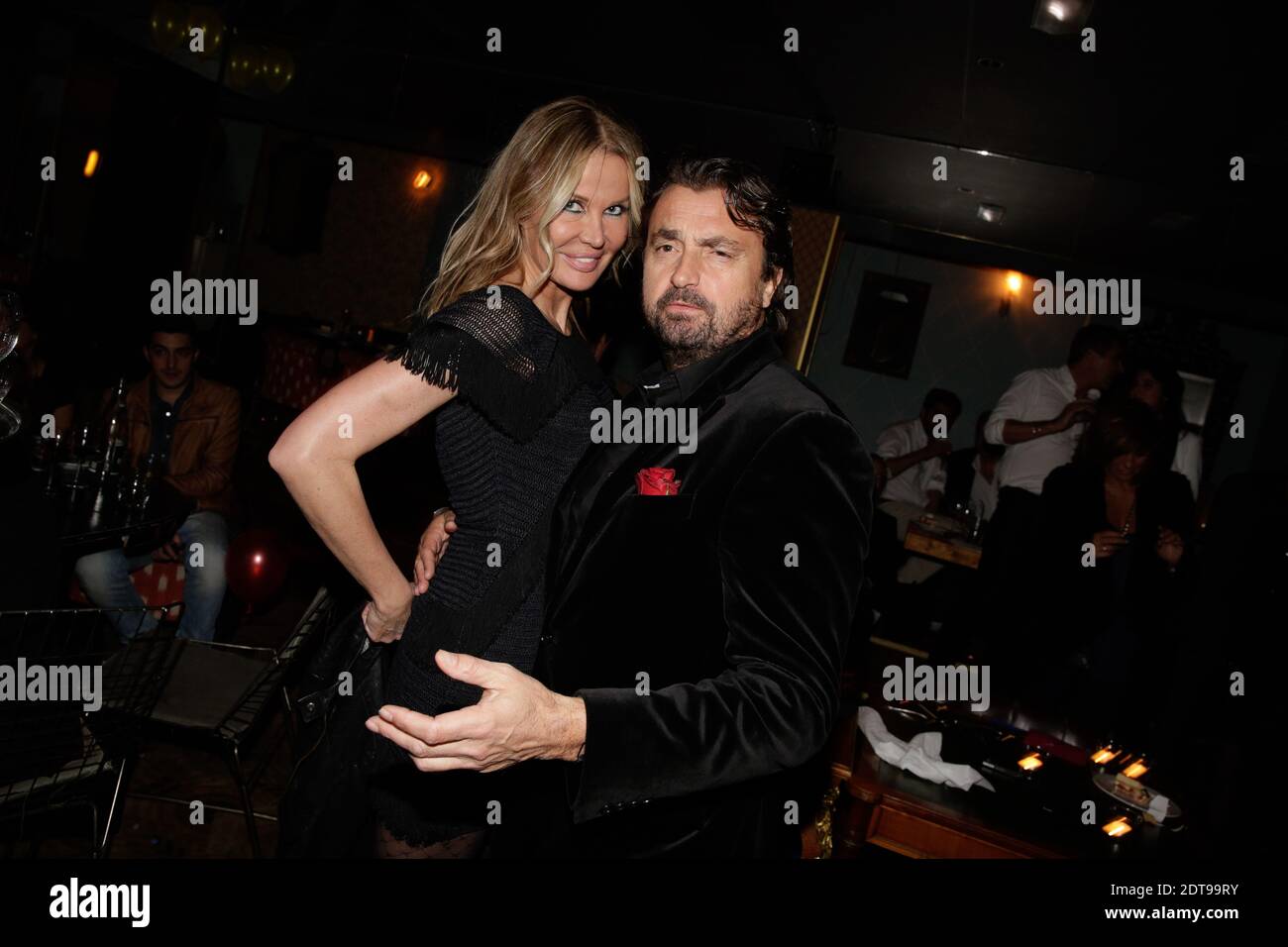 Henri Leconte and his wife Florentine attending a party to celebrate ...