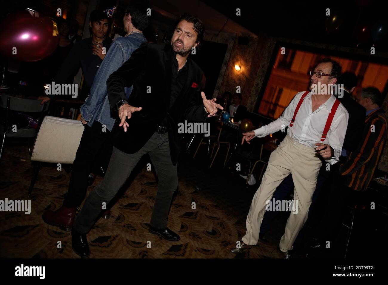 Henri Leconte and Emmanuel de Brantes attending a party to celebrate ...